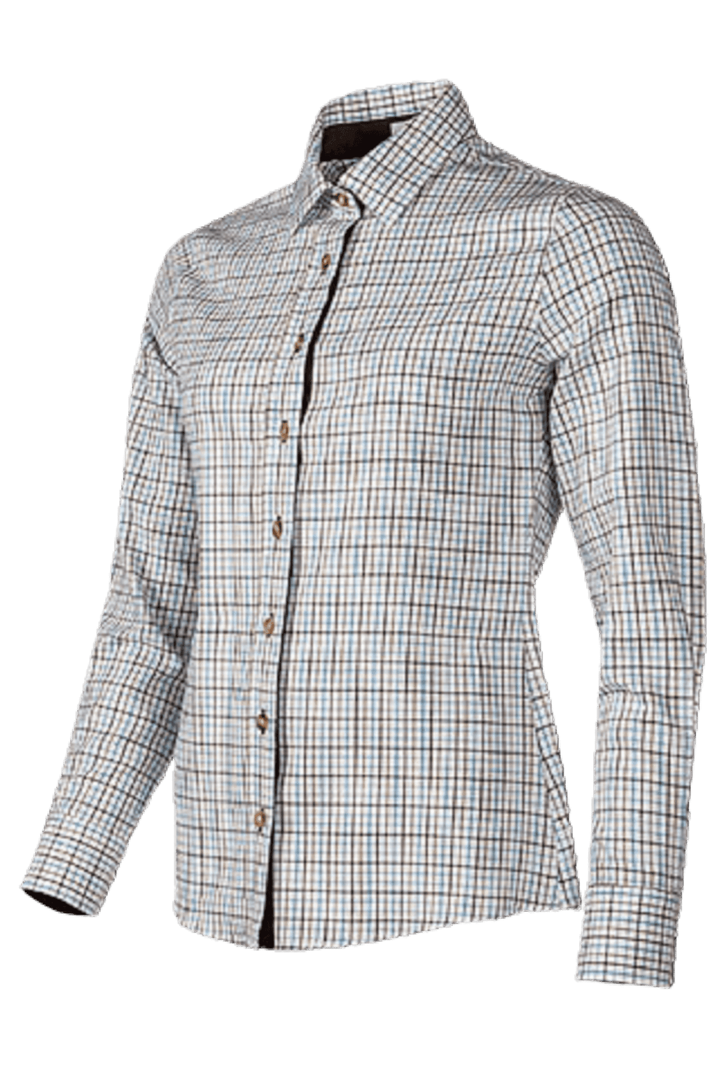 Baleno Women's Nina Checked Shirt Brown/Blue – On The Peg Clothing